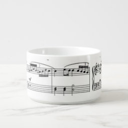 music notes bowl | Zazzle