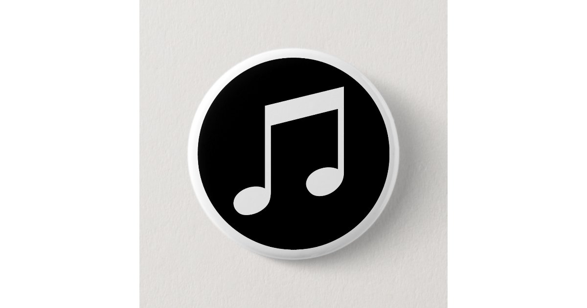 Music Notes Button | Zazzle