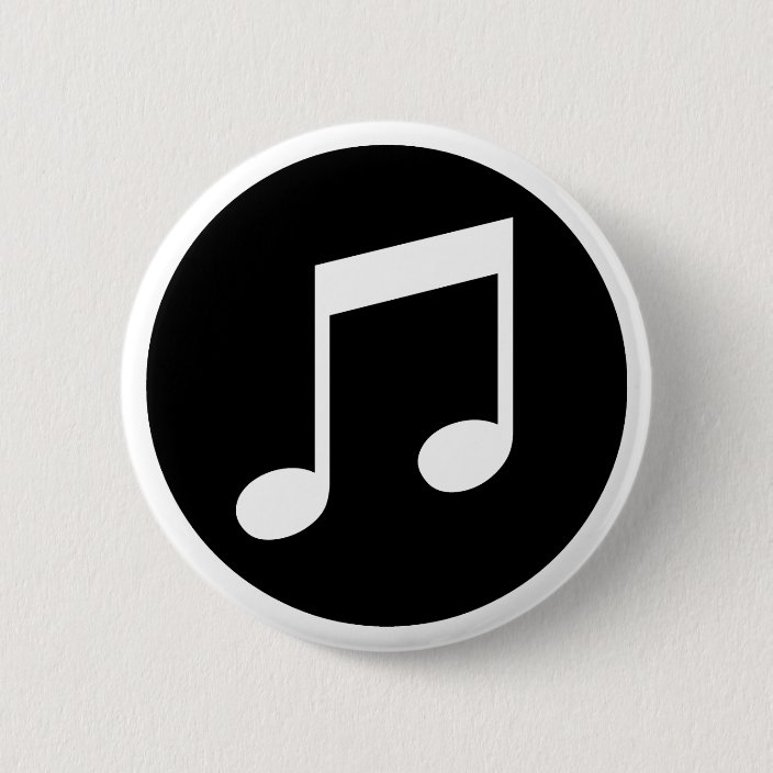 Music Notes Button | Zazzle.com