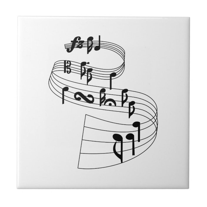 Music Notes Ceramic Tile | Zazzle.com