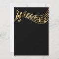 Music Notes Concert Template Elegant Invitation | Zazzle