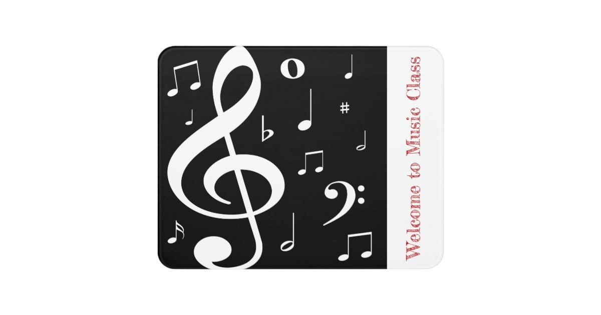 Music Notes Door Sign | Zazzle