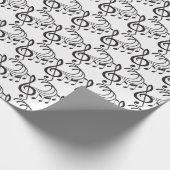 Music Notes Gift Wrap | Zazzle