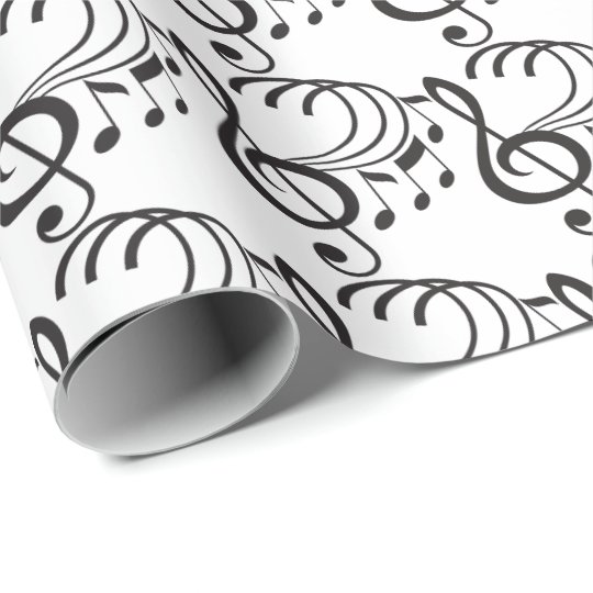 Music Notes Gift Wrap | Zazzle.com