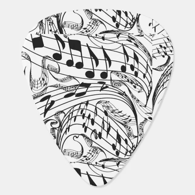 MUSIC NOTES-GUITAR PICK | Zazzle