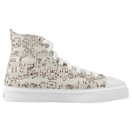 Music notes High-Top sneakers | Zazzle