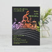 Music Notes Invitation | Zazzle