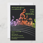 Music Notes Invitation | Zazzle