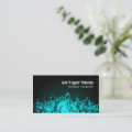 Music Notes Jumble Turquoise Business Card | Zazzle