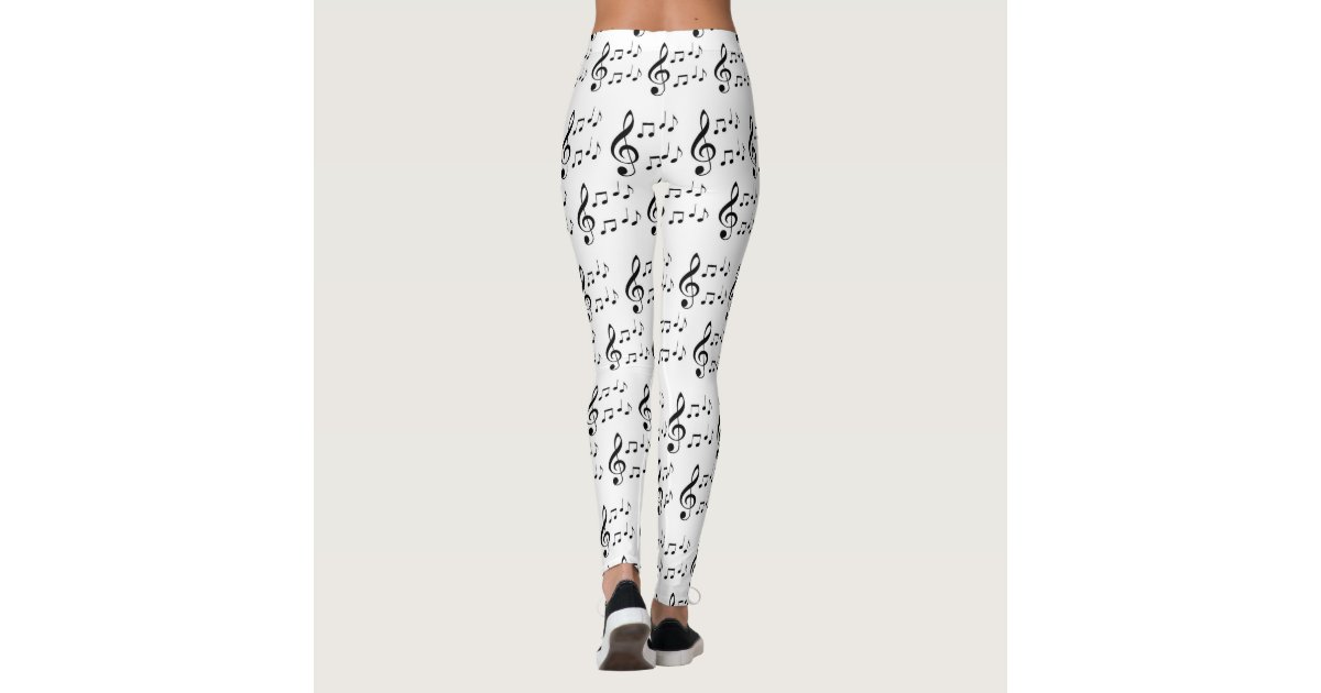 "Music Notes" Leggings | Zazzle