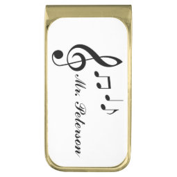 "Music Notes" Money Clip | Zazzle