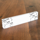 Music Notes Name Plate | Zazzle
