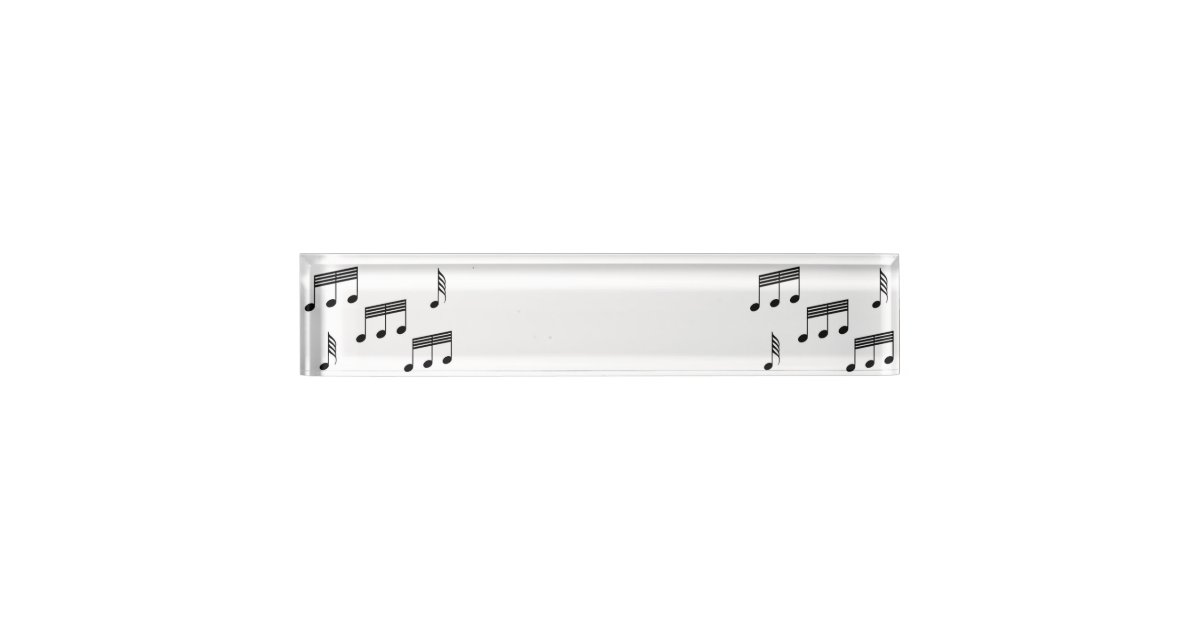 Music Notes Name Plate | Zazzle