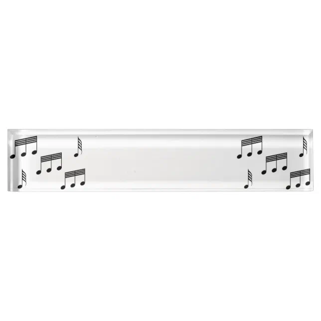Music Notes Name Plate | Zazzle