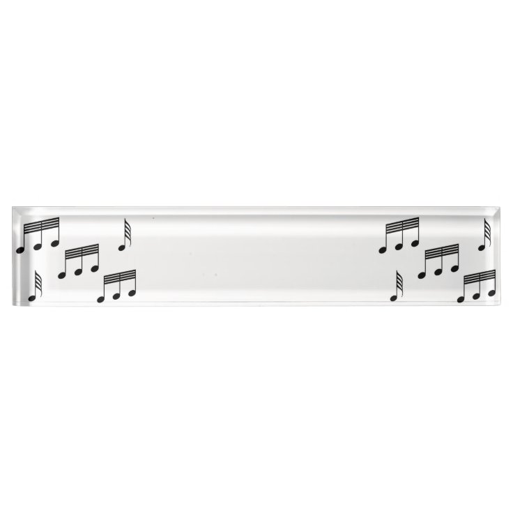 Music Notes Name Plate | Zazzle