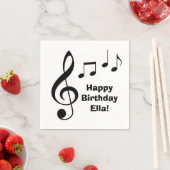 "Music Notes" Paper Napkins | Zazzle