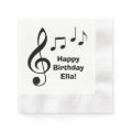 "Music Notes" Paper Napkins | Zazzle