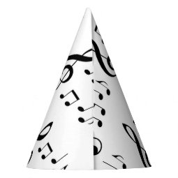 "Music Notes" Party Hats | Zazzle
