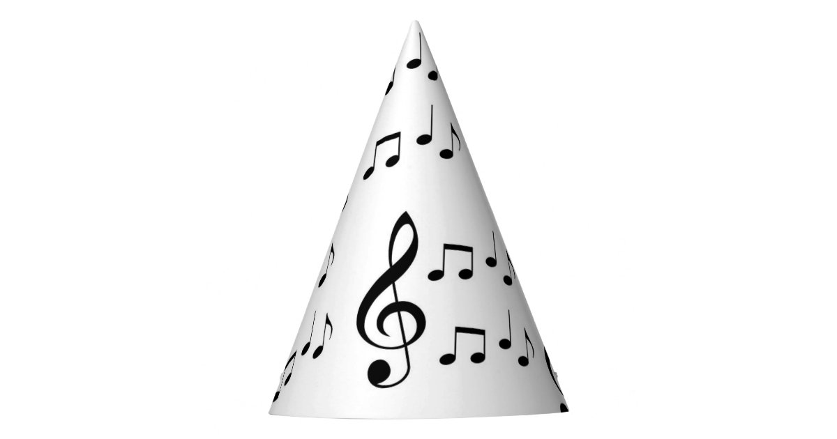 "Music Notes" Party Hats | Zazzle