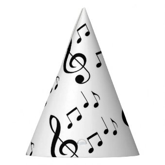 "Music Notes" Party Hats | Zazzle