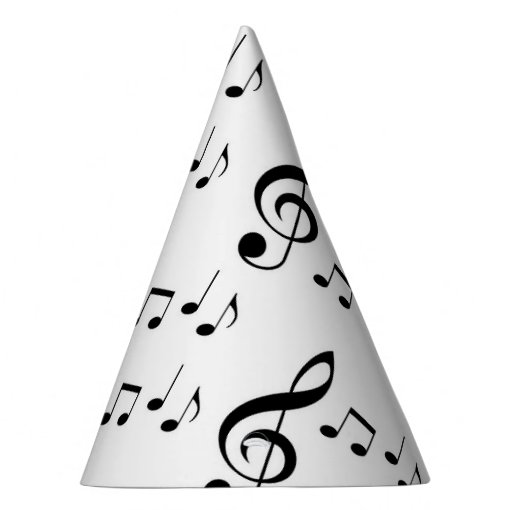 "Music Notes" Party Hats | Zazzle