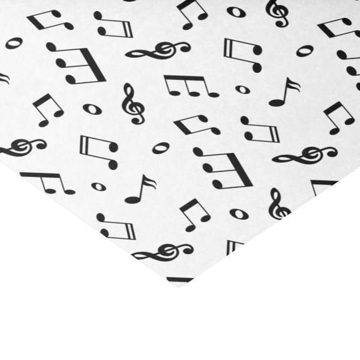 Music Notes Pattern Tissue Paper | Zazzle
