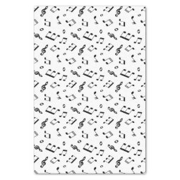 Music Notes Pattern Tissue Paper | Zazzle