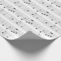 Music Notes Pattern Wrapping Paper | Zazzle