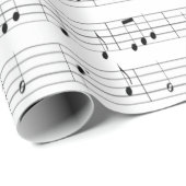Music Notes Pattern Wrapping Paper | Zazzle