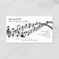 Music Notes Piano Monogram Custom Color Business Card | Zazzle