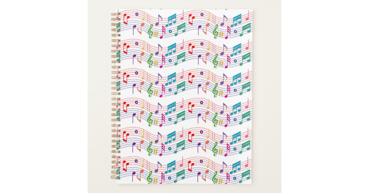 Music Notes Planner | Zazzle