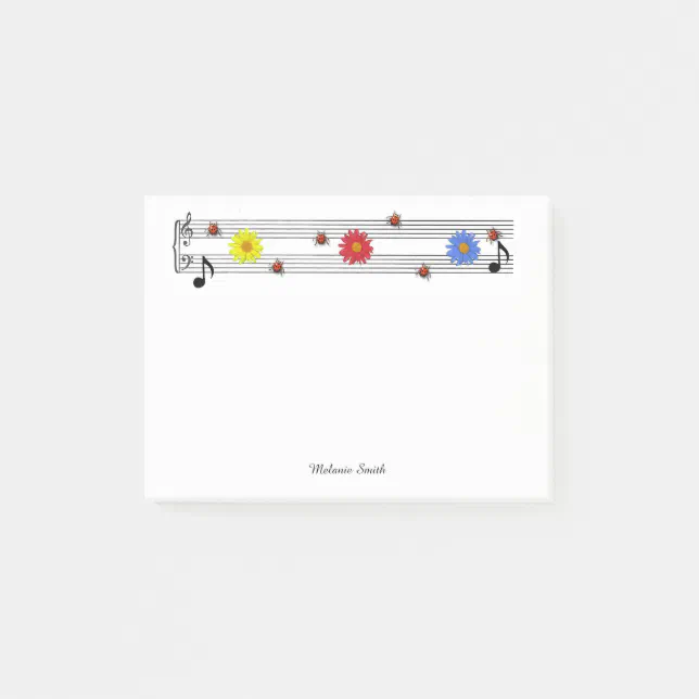 Music Notes Post- It Notes | Zazzle