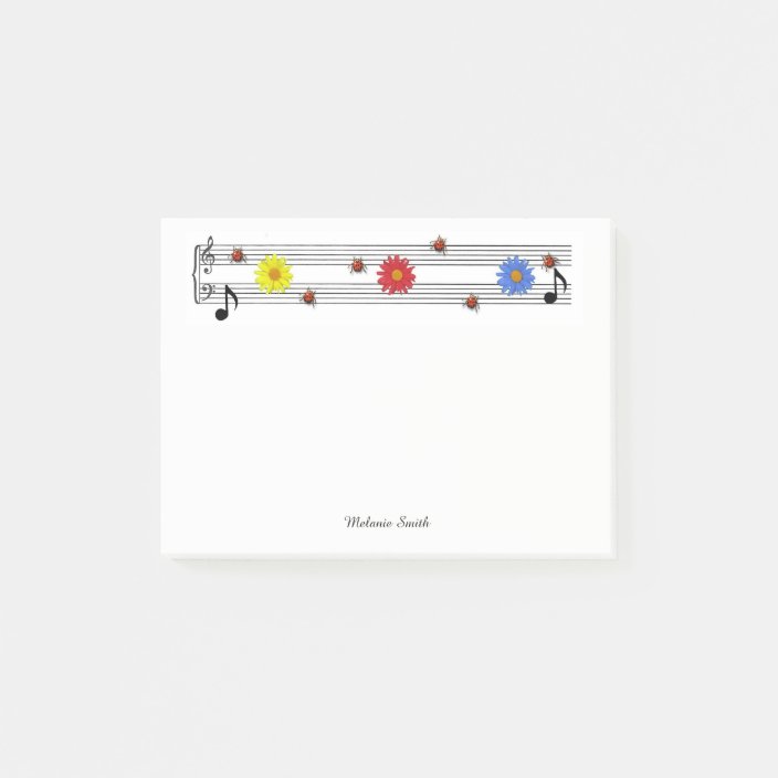 Music Notes Post- It Notes | Zazzle.com