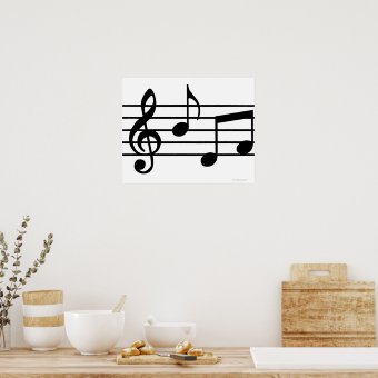 Music Notes Poster | Zazzle