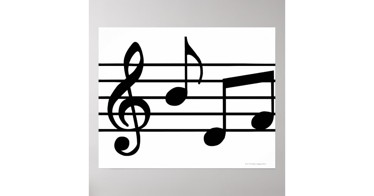 Music Notes Poster | Zazzle