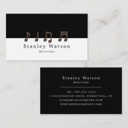 Music Notes, Professional Vocalist Business Card | Zazzle