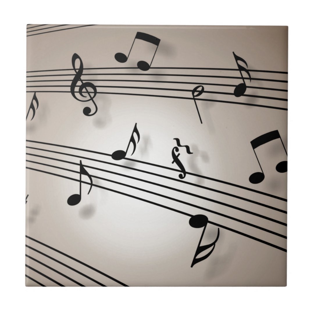 Music Notes - Sheet Music Tile | Zazzle
