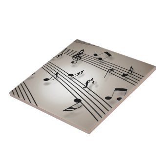 Music Notes - Sheet Music Tile | Zazzle