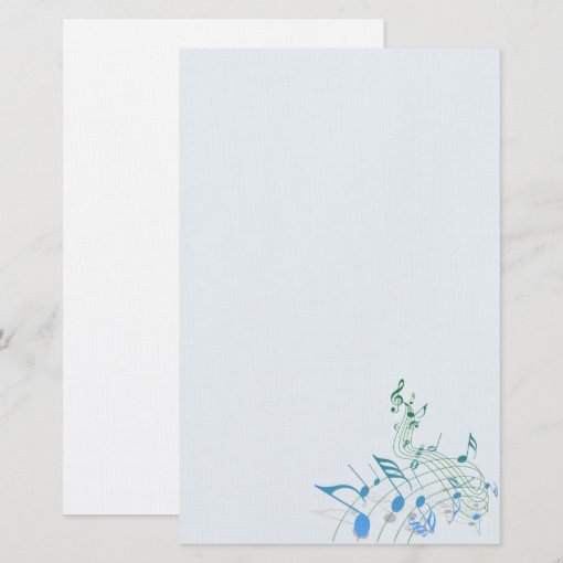Music Notes Stationery | Zazzle