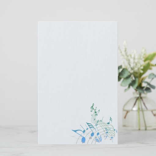 Music Notes Stationery | Zazzle