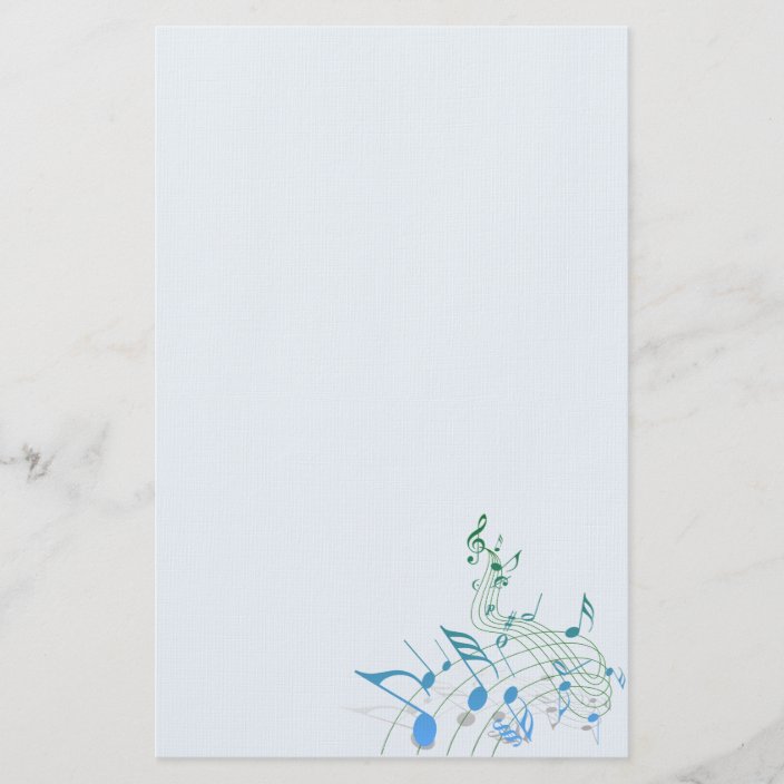 Music Notes Stationery | Zazzle.com