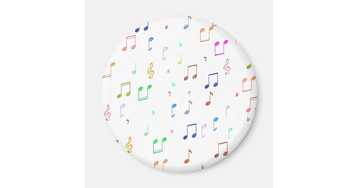Music Notes & Symbols Magnet | Zazzle
