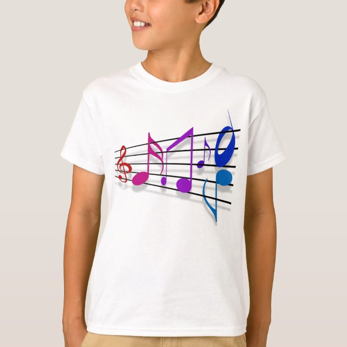 Music Notes T-Shirt | Zazzle.com
