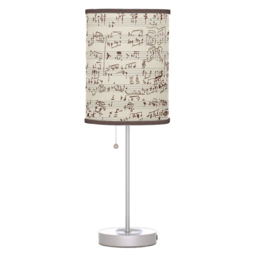 Music notes table lamp | Zazzle