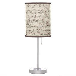 Music notes table lamp | Zazzle