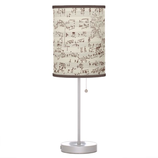 Music notes table lamp | Zazzle