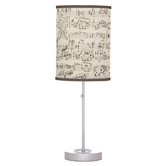 Music notes table lamp | Zazzle