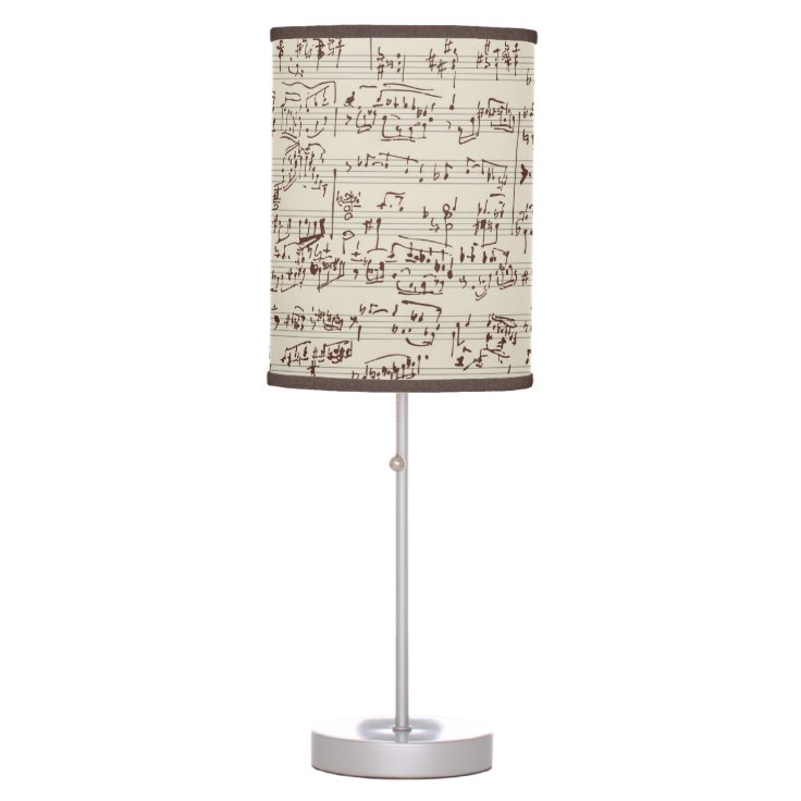 Music notes table lamp | Zazzle