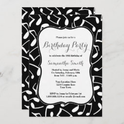 Music Notes Themed Birthday Party Invitation | Zazzle