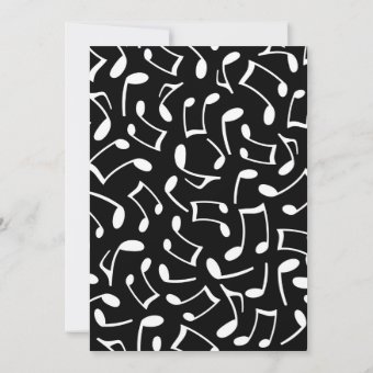 Music Notes Themed Birthday Party Invitation | Zazzle